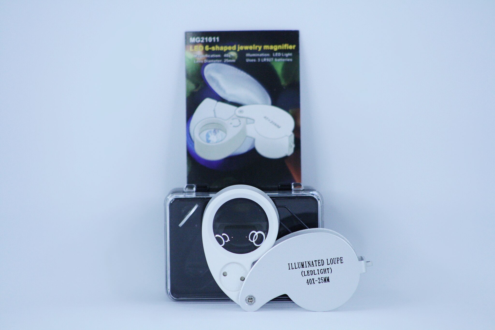 LED 6-Shaped Geological Jewellery Magnifier Loupe 40x-25mm – Minex Products