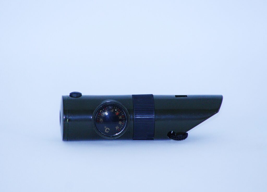 3-in-1 Survival Flashlight with Whistle and Compass – Minex Products
